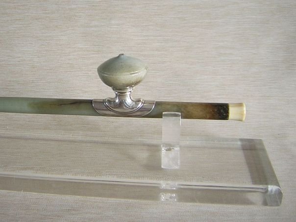 Jade opium pipe - (2366), lowlands-collection
